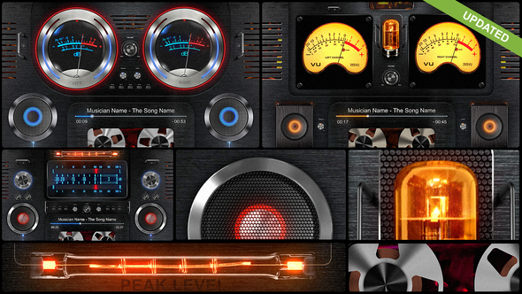 Audio React Analog Vu Meter Visualizer After Effects Project Files